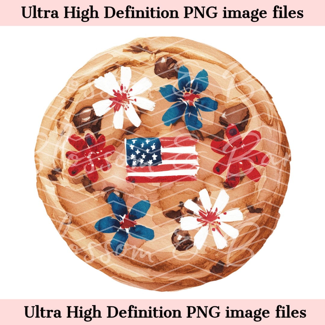 Digital - 4th of July PNG Cute Cookie PNG - Instant Download the Fourth ...