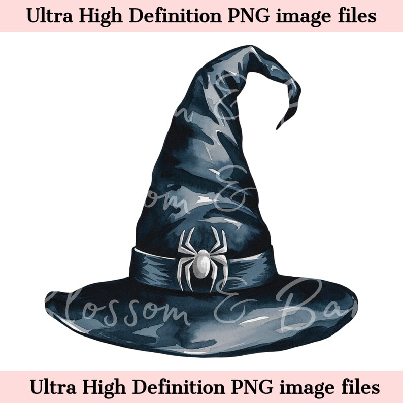 Digital Art Witch Hat PNG Classic Halloween PNG Witch Clip Art Witches ...