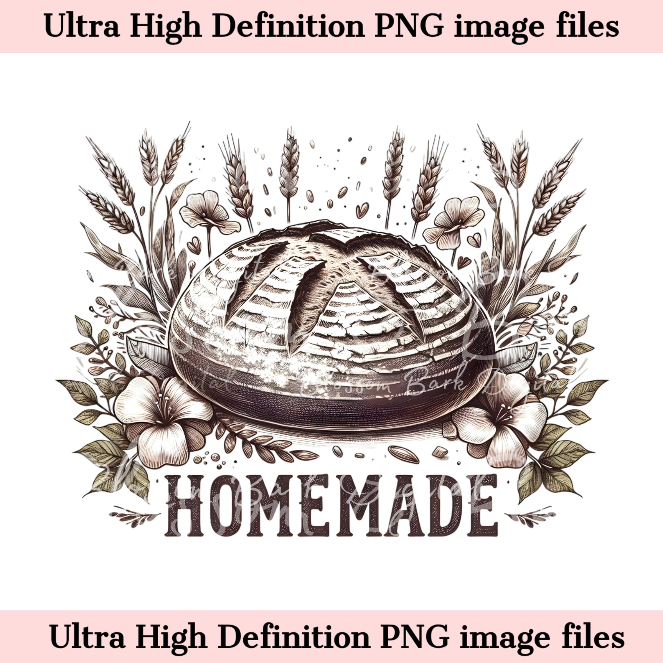 Digital Art - Homemade Sourdough PNG File - Sourdough Bread Digital ...