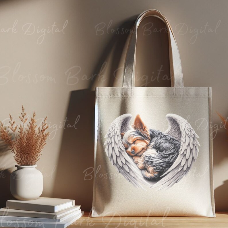 Digital Yorkshire Terrier PNG Dog Memorial PNG - Pet Portrait With ...