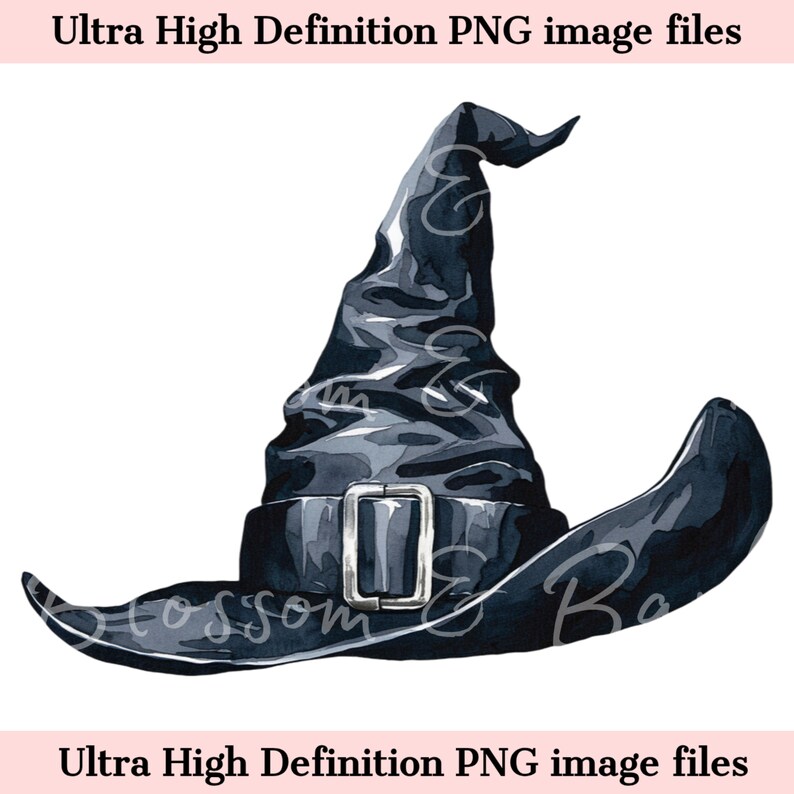 Digital Art Witch Hat PNG Classic Halloween PNG Witch Clip Art Witches ...