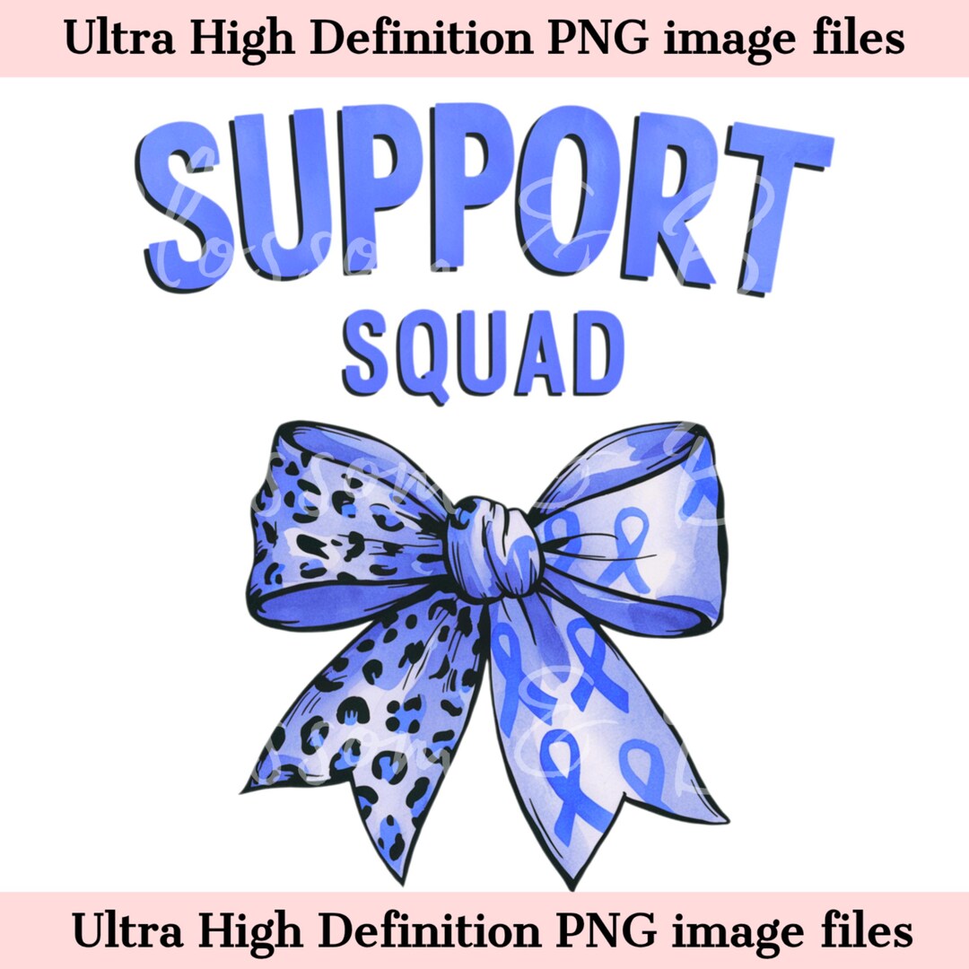 Digital Blue Cancer Support Squad PNG Watercolor Prostate Cancer PNG ...