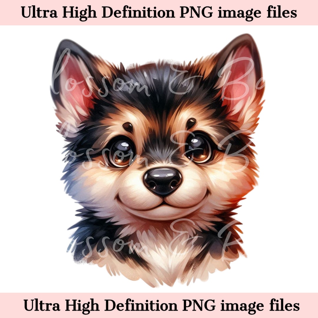 Cute German Shepherd PNG - Instant Download for Cute Dog Mom Shirt ...