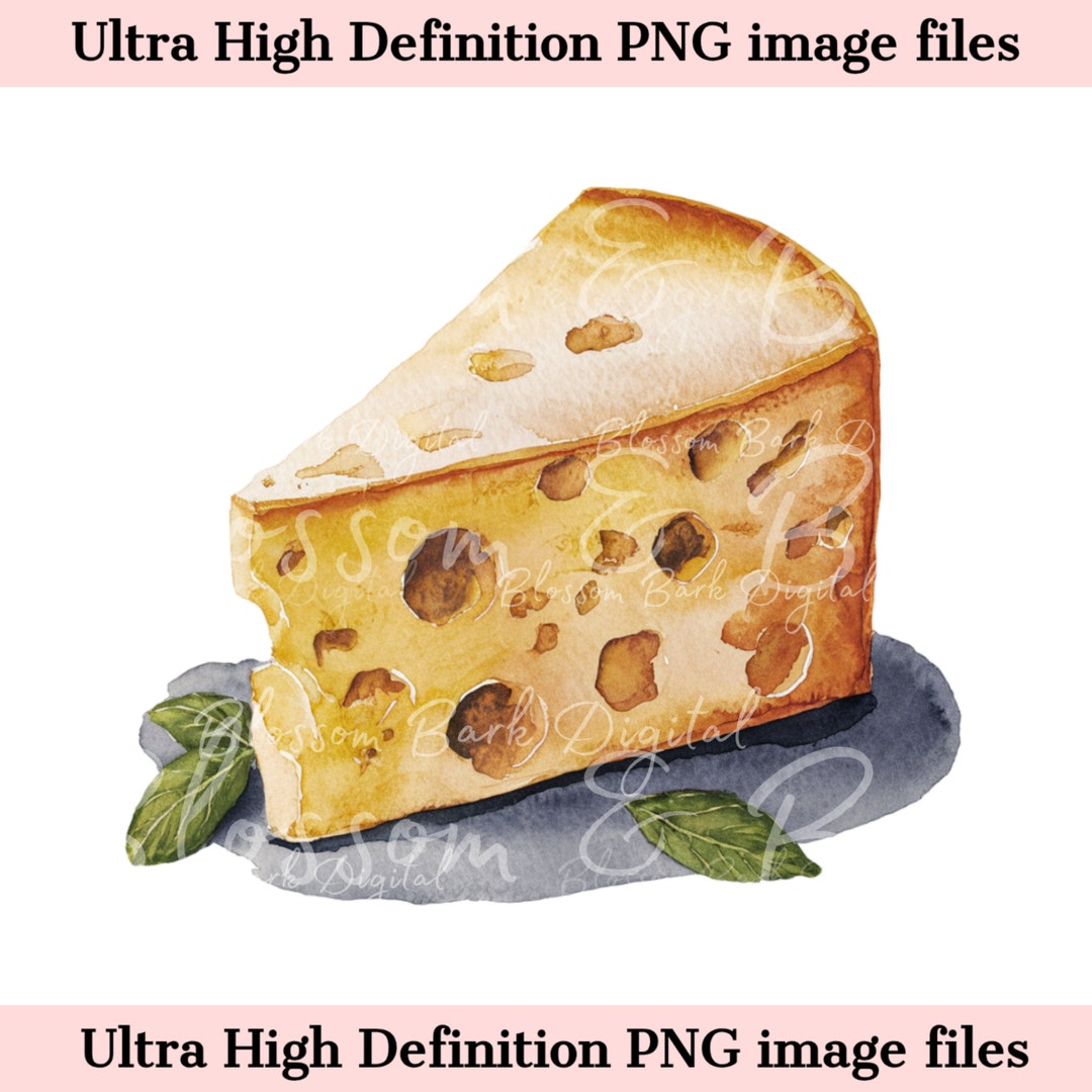 Digital Cheese PNG Simple Food PNG - Kitchen and Charcuterie Clip Art ...
