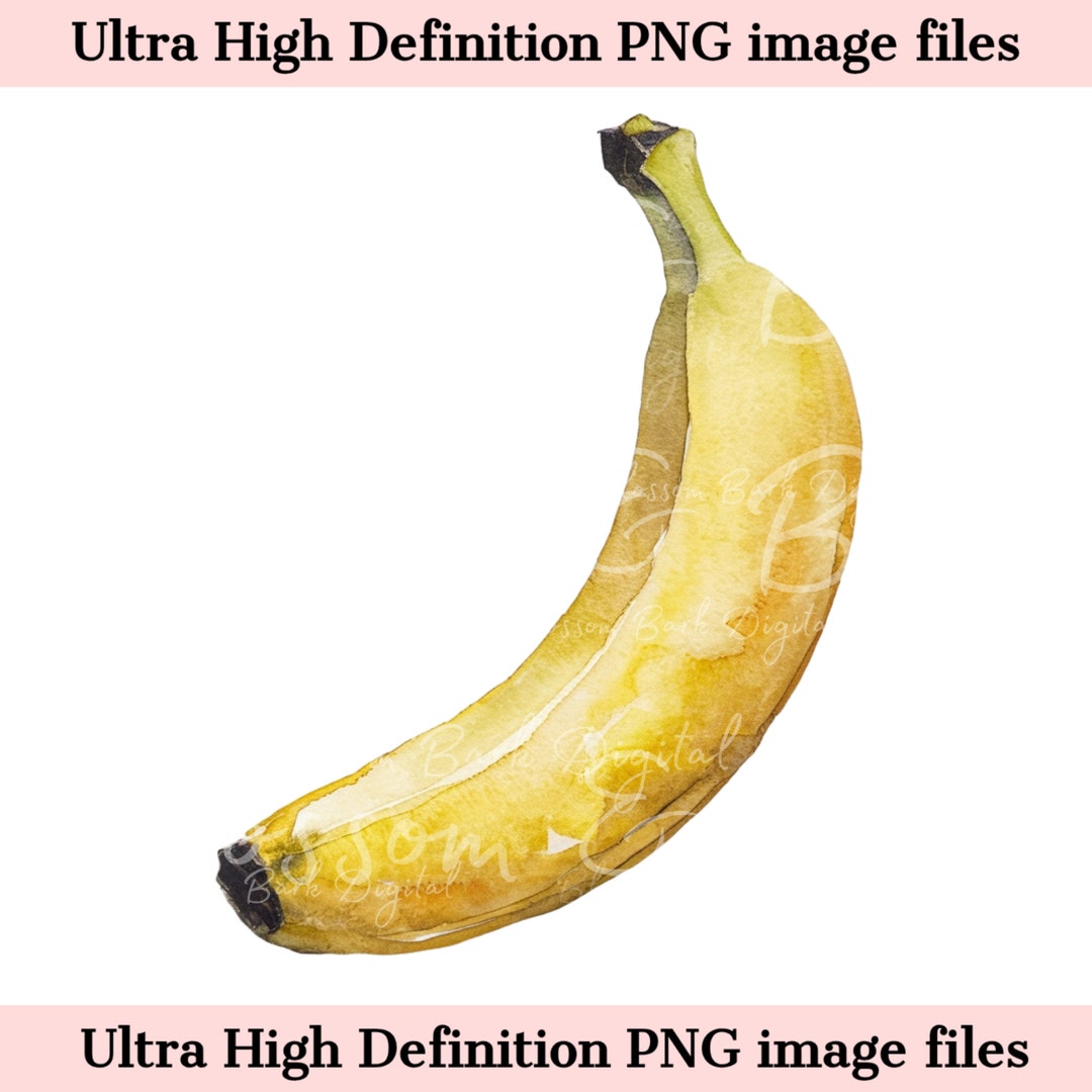 Digital Banana PNG Simple Food PNG - Kitchen and Cooking Clip Art ...