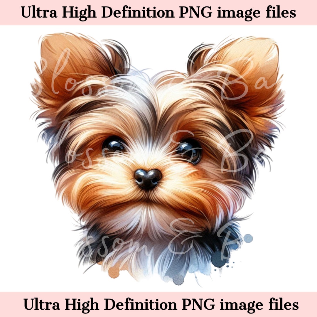 Cute Yorkie PNG - Instant Download for Cute Yorkshire Terrier Dog Mom ...
