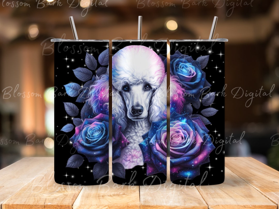 Digital - Seamless Galaxy Standard Poodle Wrap - 20 Oz Tumbler Dog ...
