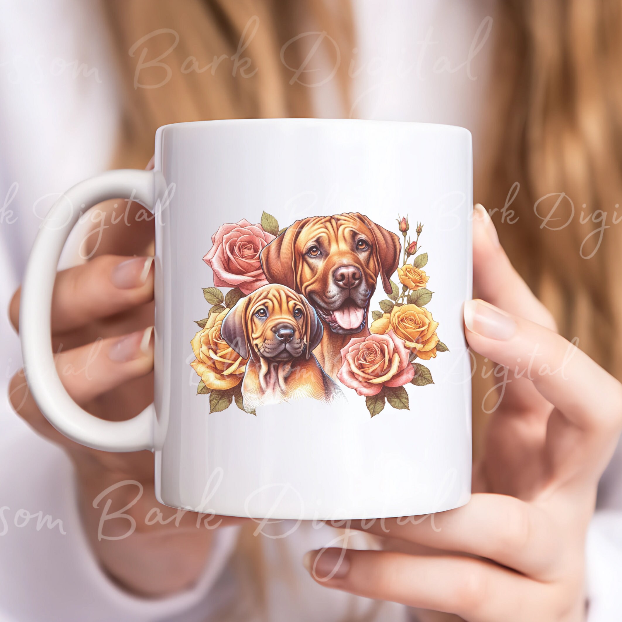 Digital Bracco Italiano PNG Mom and Puppy PNG Dog Art - Cute Pointer ...