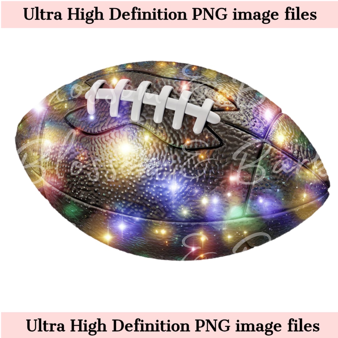 Digital - Retro Touchdown PNG, Faux Glitter Football PNG, Football Mama ...