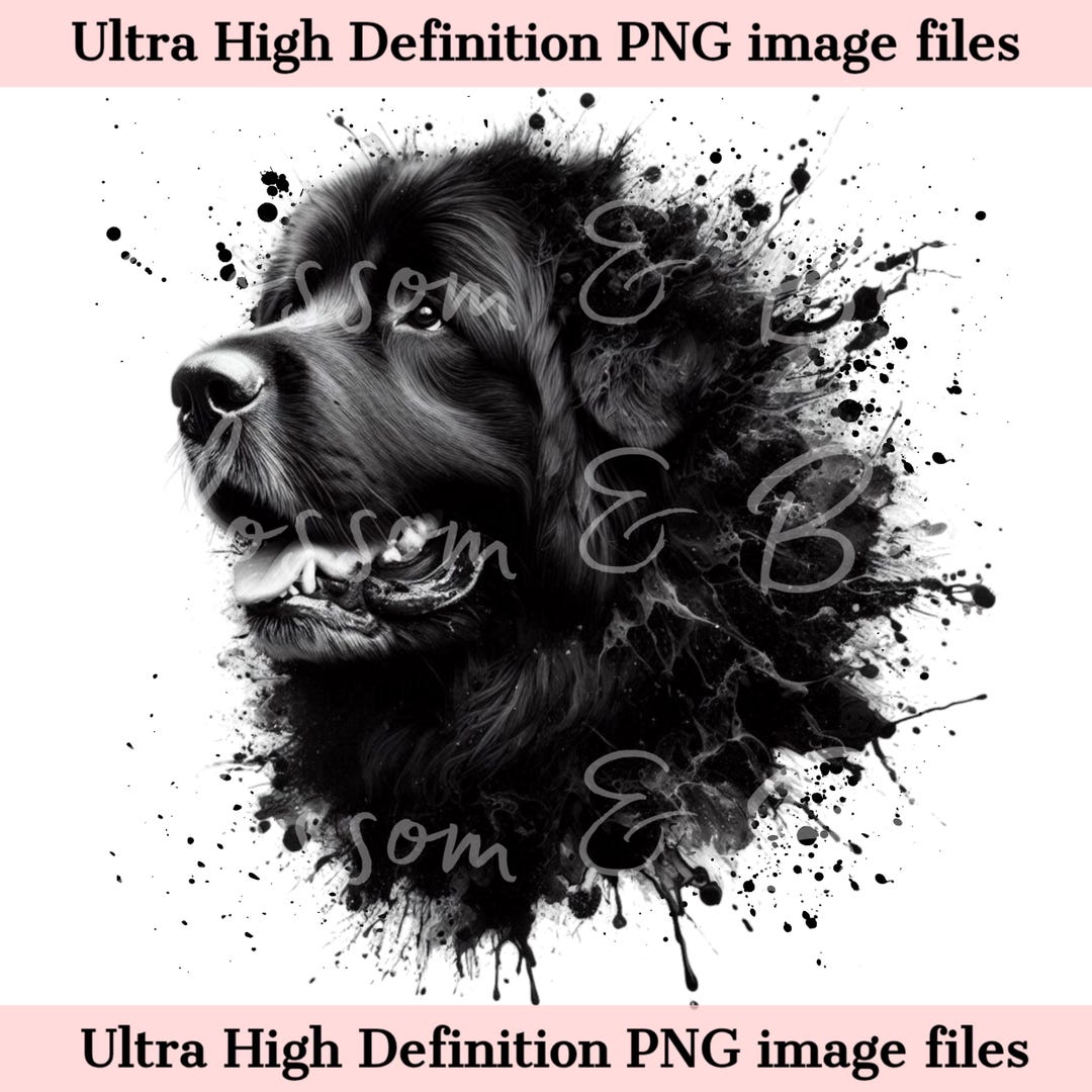 Digital - Ink Great Pyrenees Dog PNG - Instant Download for Ink Dog ...