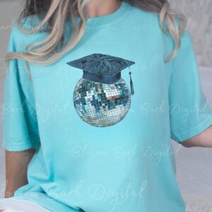 Retro Graduation Disco Ball PNG - Instant Download for Sublimation ...