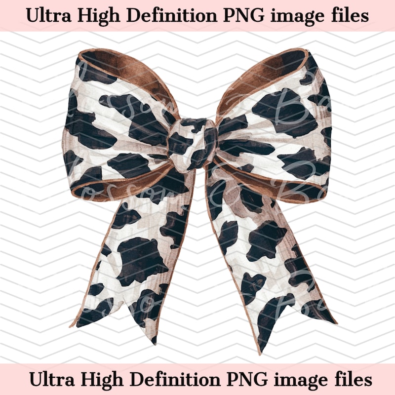 Cow With Bow Svg - Etsy
