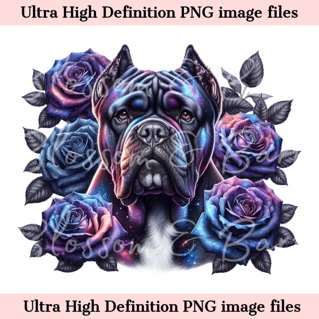 Digital Cane Corso PNG Galaxy PNG - Cute Cane Corso PNG Instant ...
