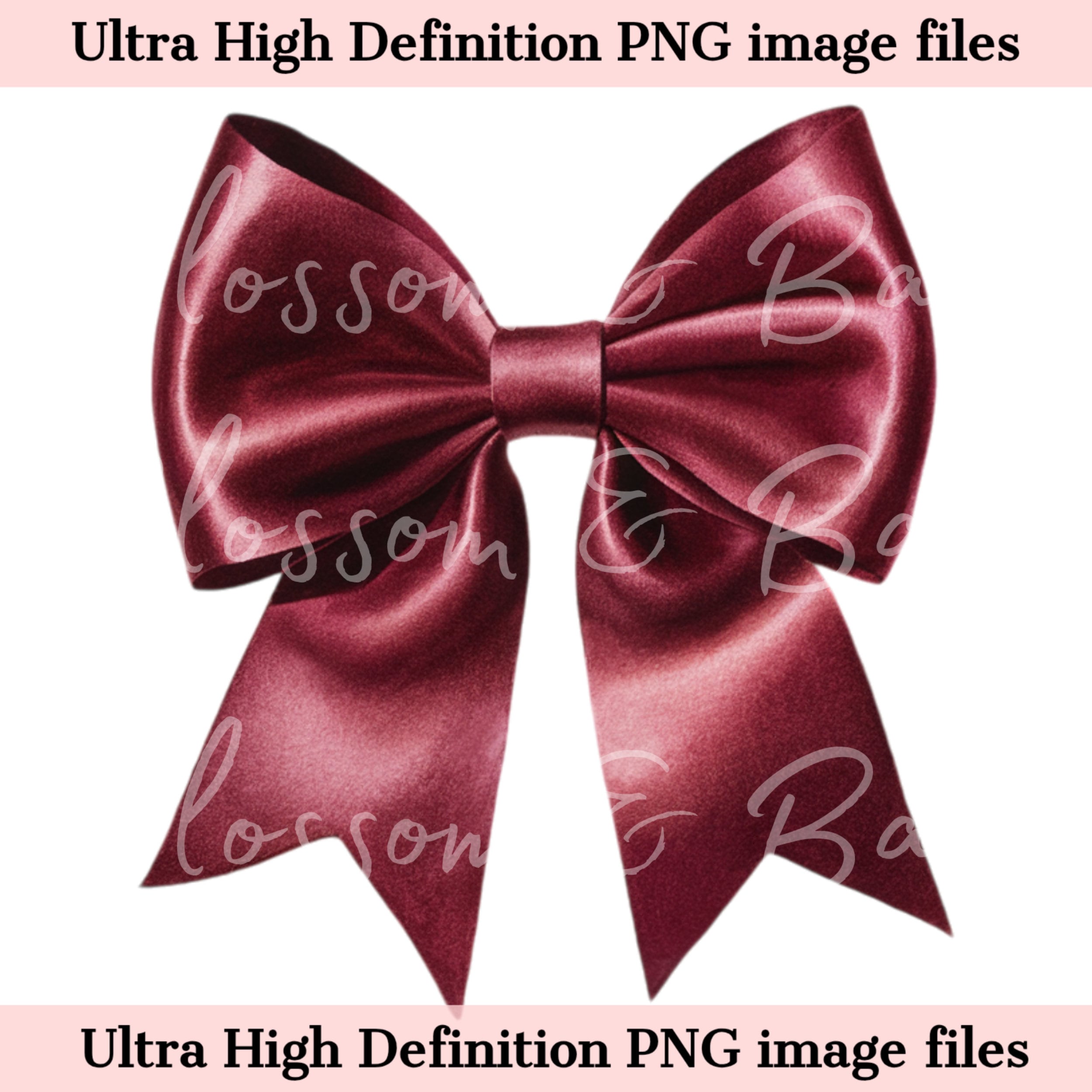 Dark Red Ribbon Png