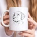 Digital Sketch Line Labrador Retriever PNG File Beautiful Ink Line Art ...