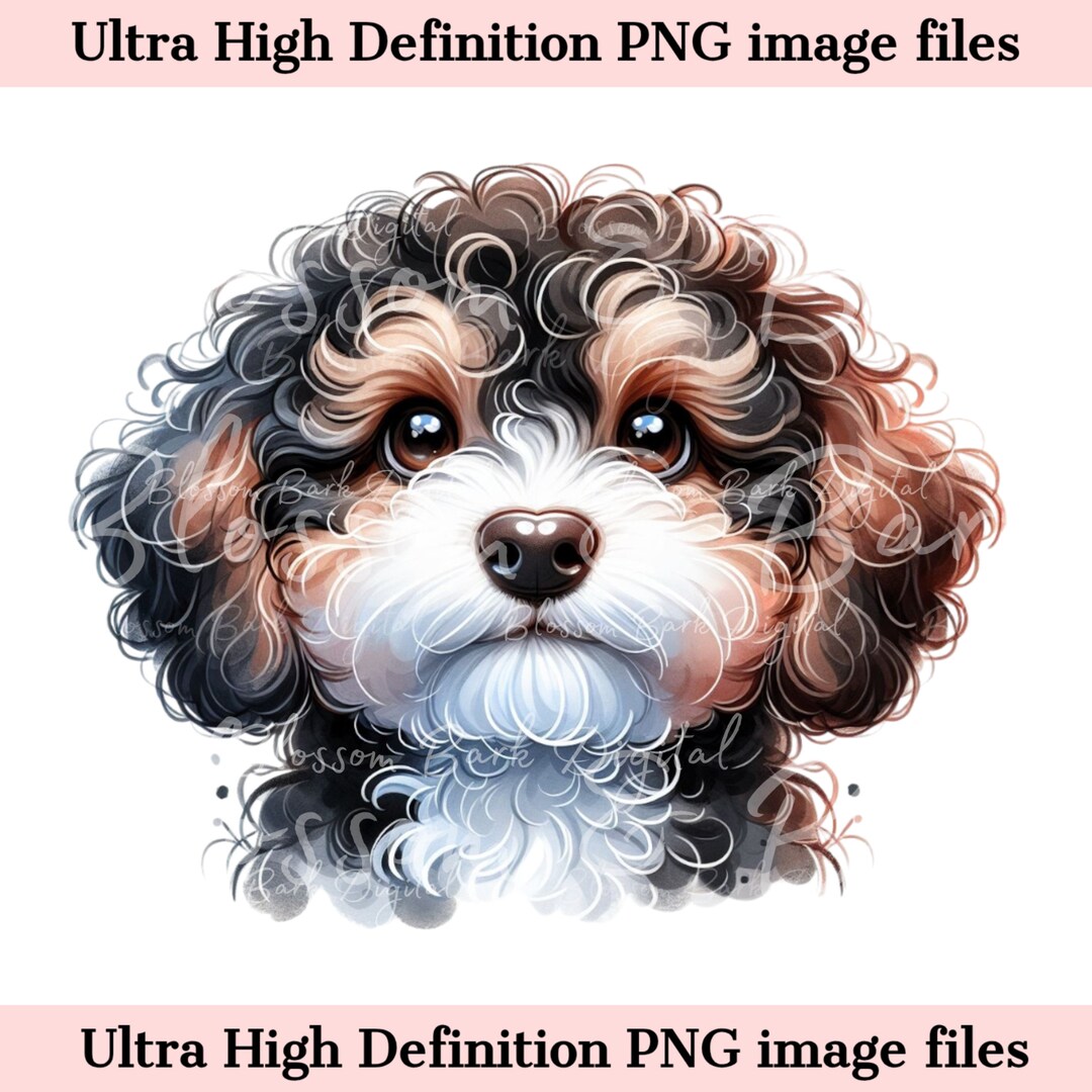 Cute Bernedoodle Dog PNG - Instant Download for Cute Doodle Dog Mom ...
