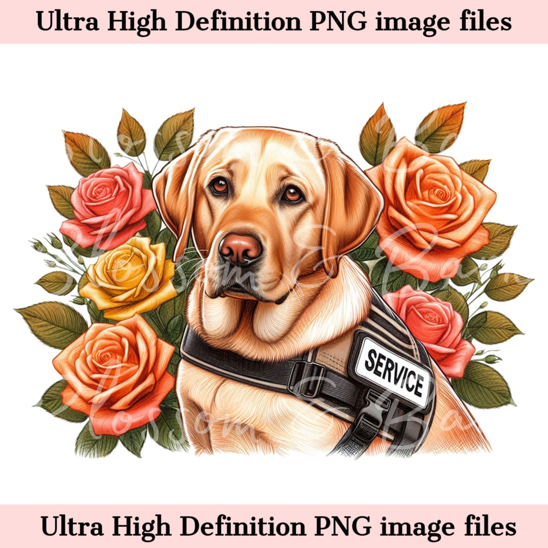 Digital Labrador Retriever PNG Service Dog Png - Yellow Lab Retriever ...