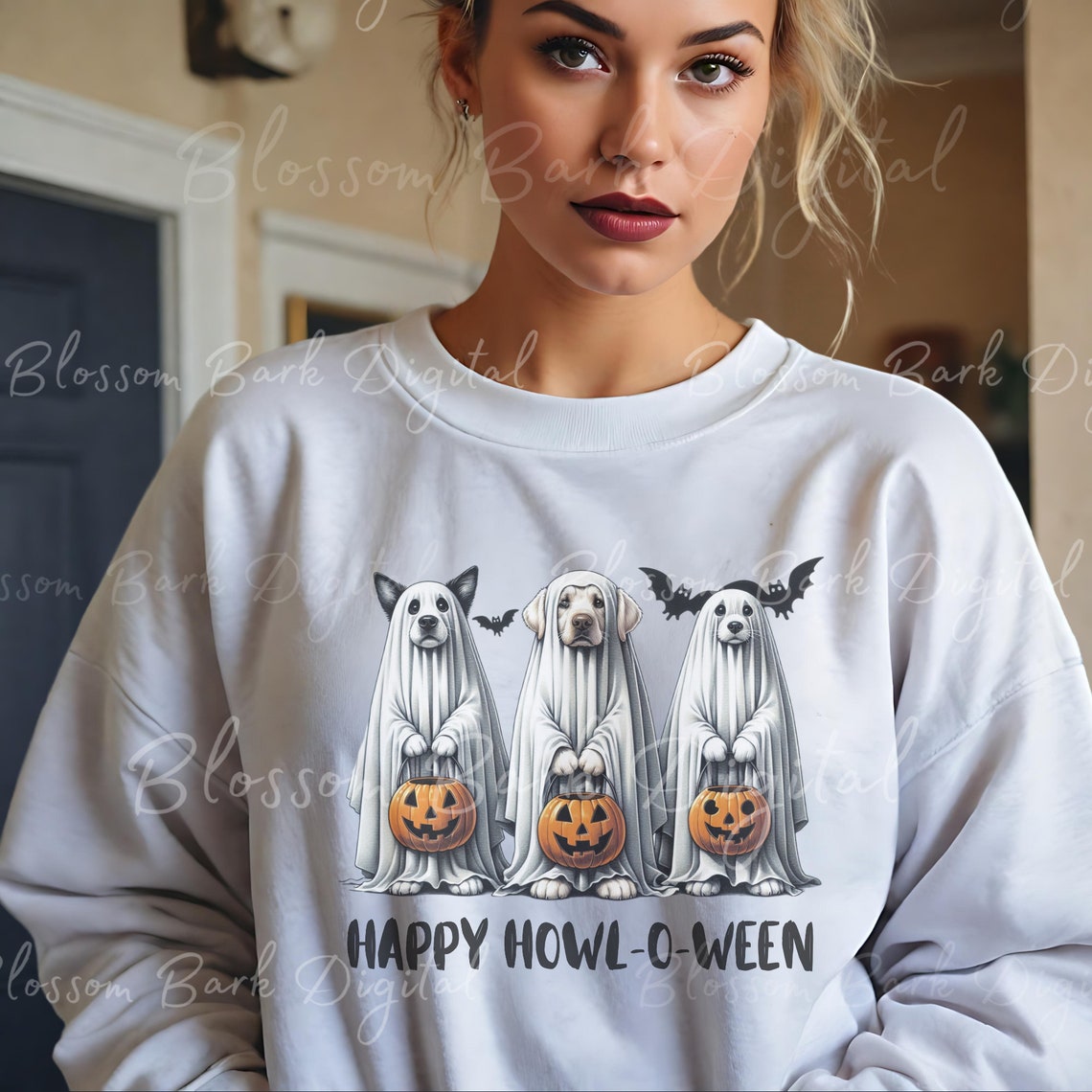 Digital Howloween Dog PNG Happy Halloween PNG Ghost Dogs PNG for Fall ...