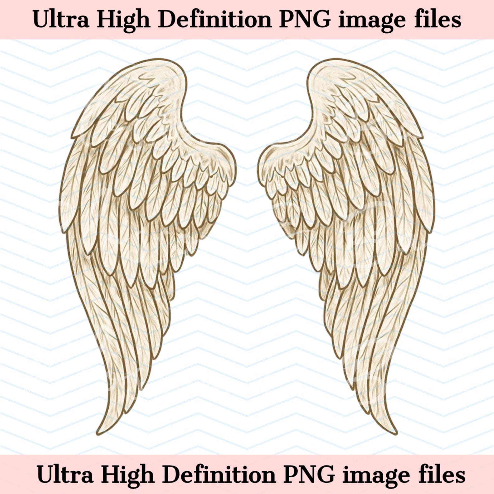 Digital - Memorial Wings PNG Simple Wings Memorial Clipart for ...