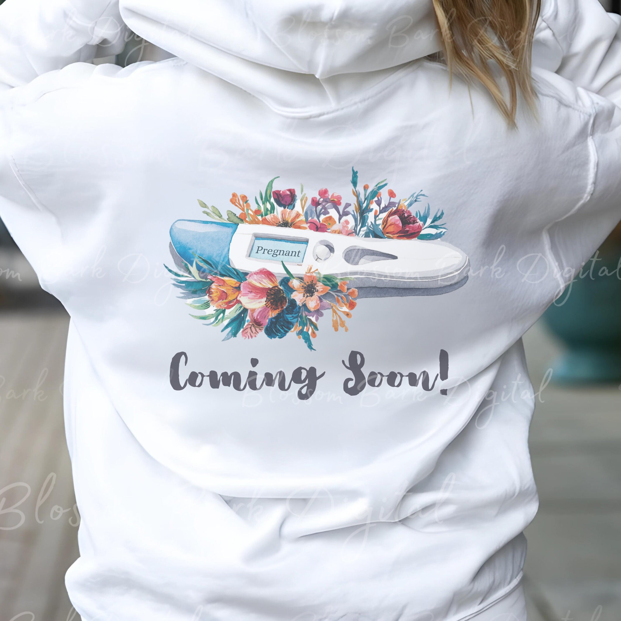 Pregnancy Announcement PNG - Instant Download Coming Soon Baby and IVF ...