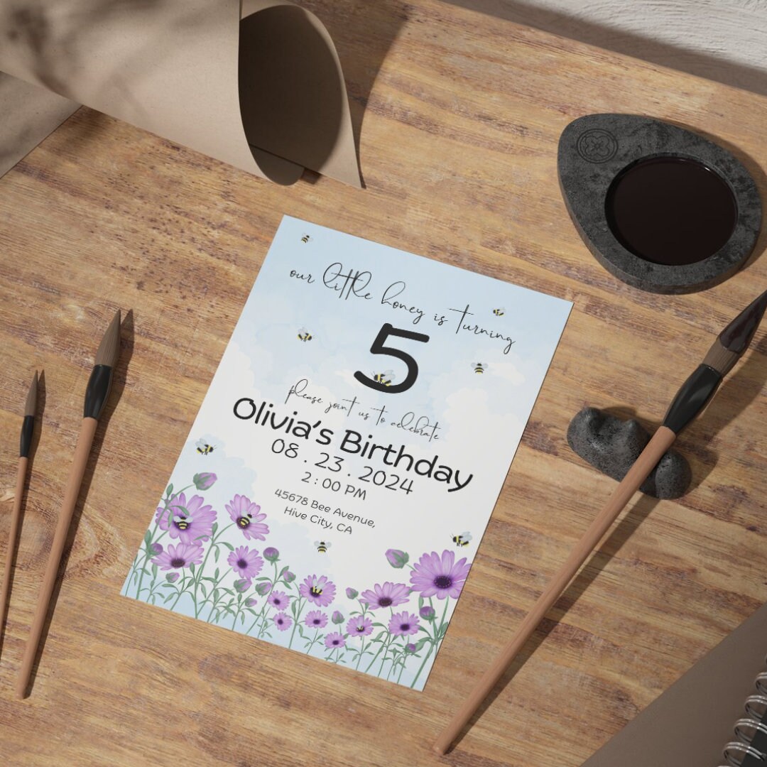 Digital Download Birthday Invitation Template - Edit and Print in ...