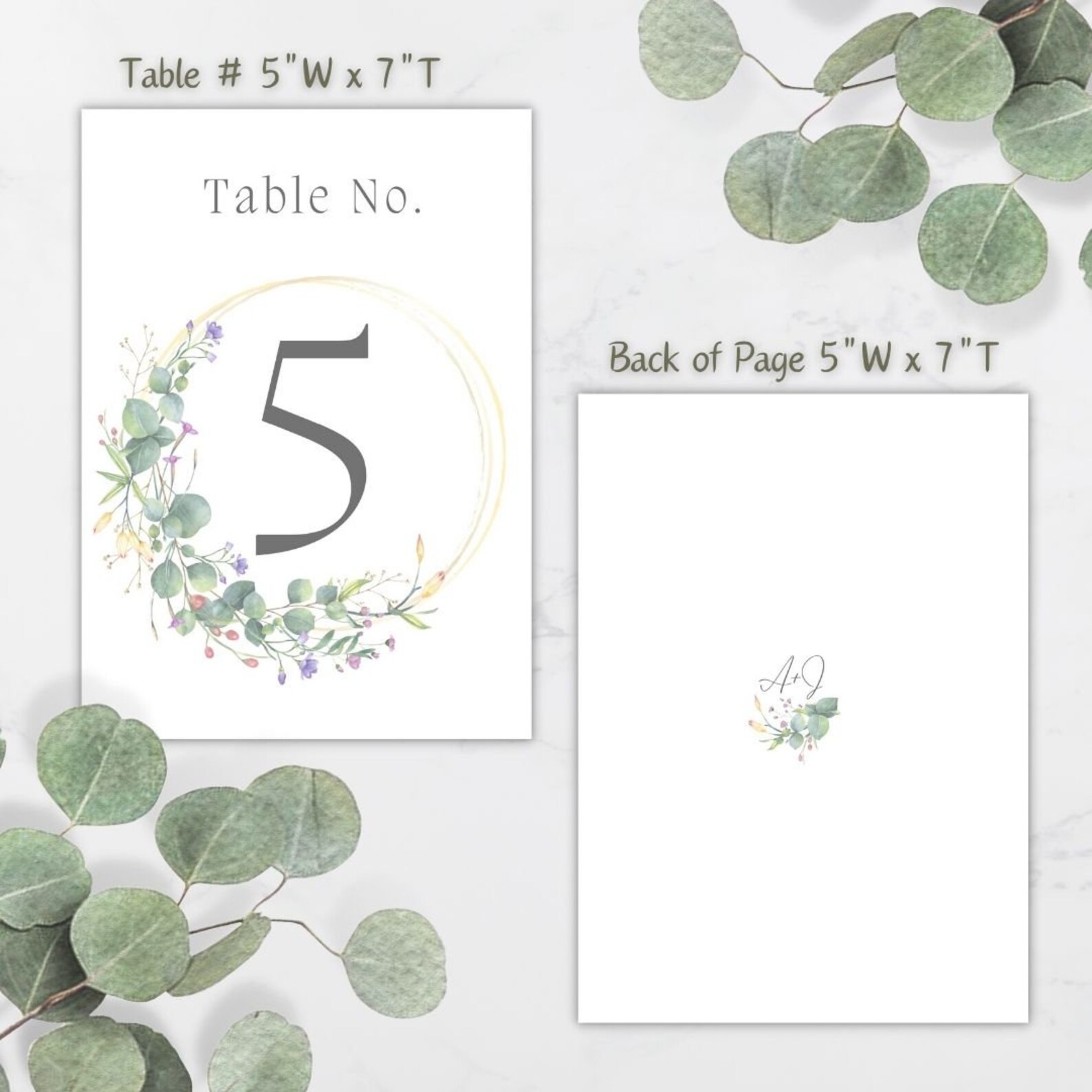Instant Download Wedding / Party Table Number / Flower / Garden ...