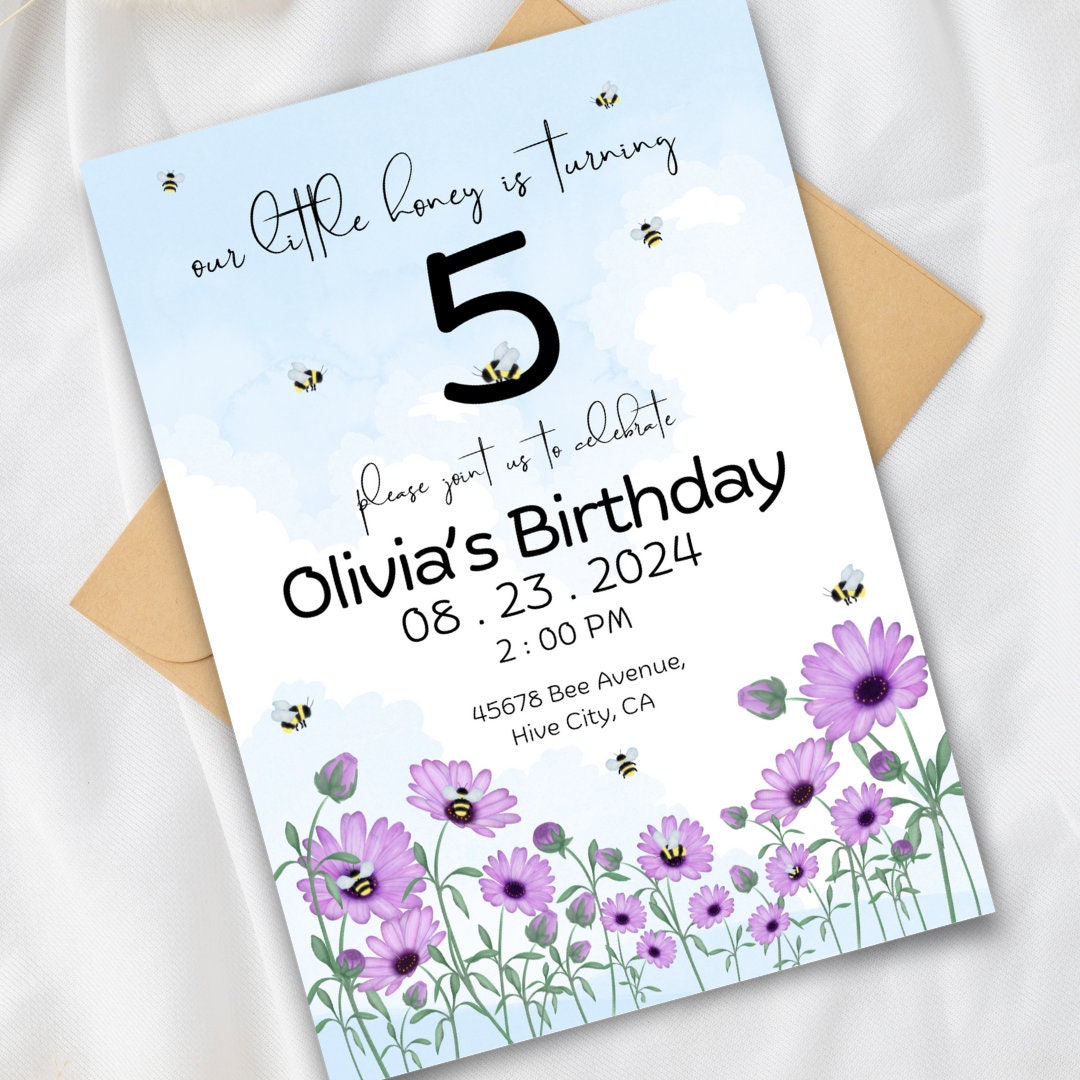 Digital Download Birthday Invitation Template - Edit and Print in ...