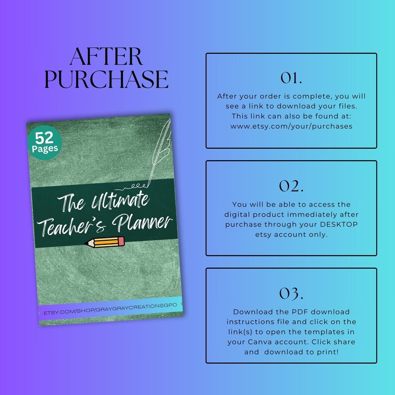 Ultimate Teacher's Planner INSTANT DOWNLOAD (editable) - Etsy