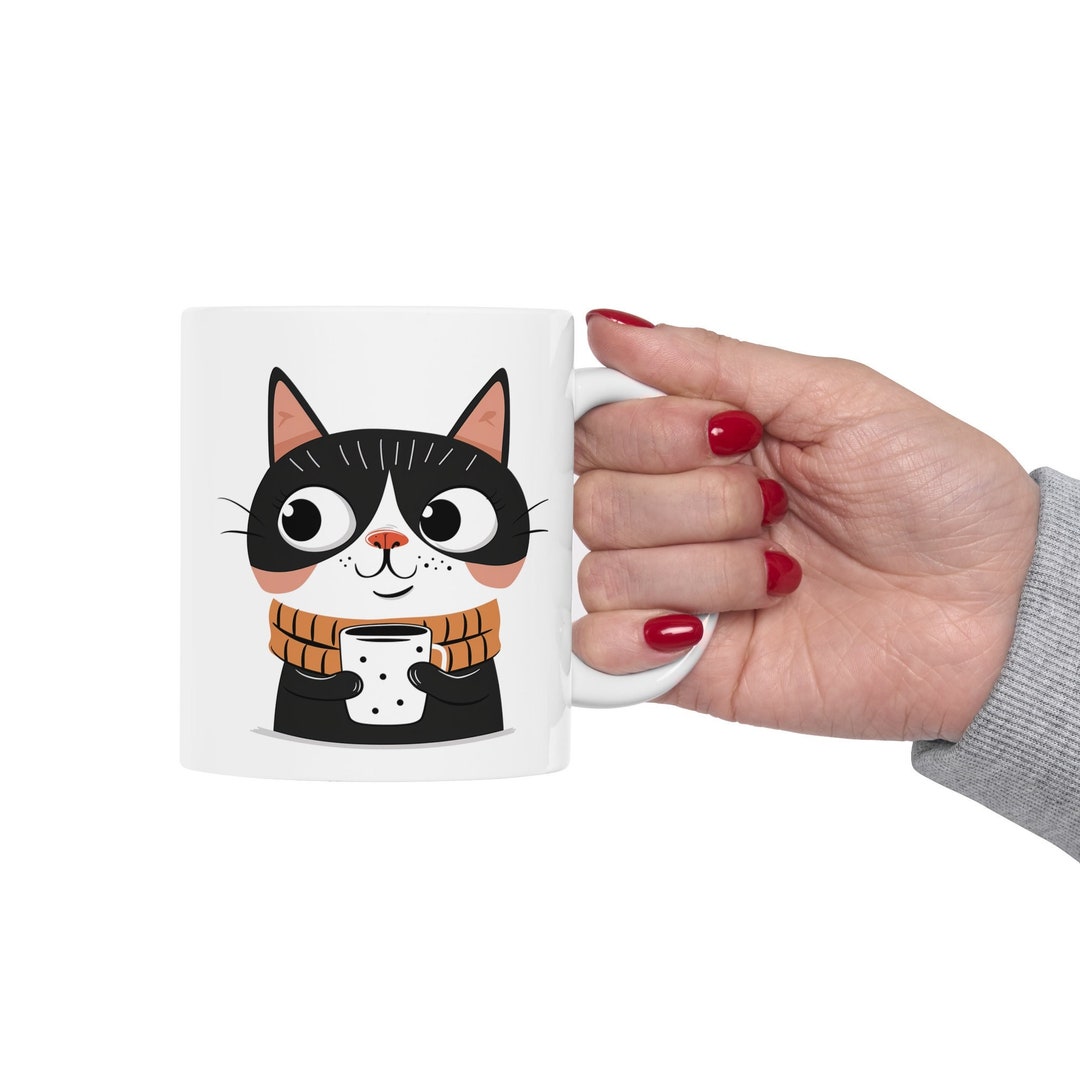 Optimistic Olivia Cat Mug, Cat Mug, Cat Mugs, Mug, Coffee Cup ...