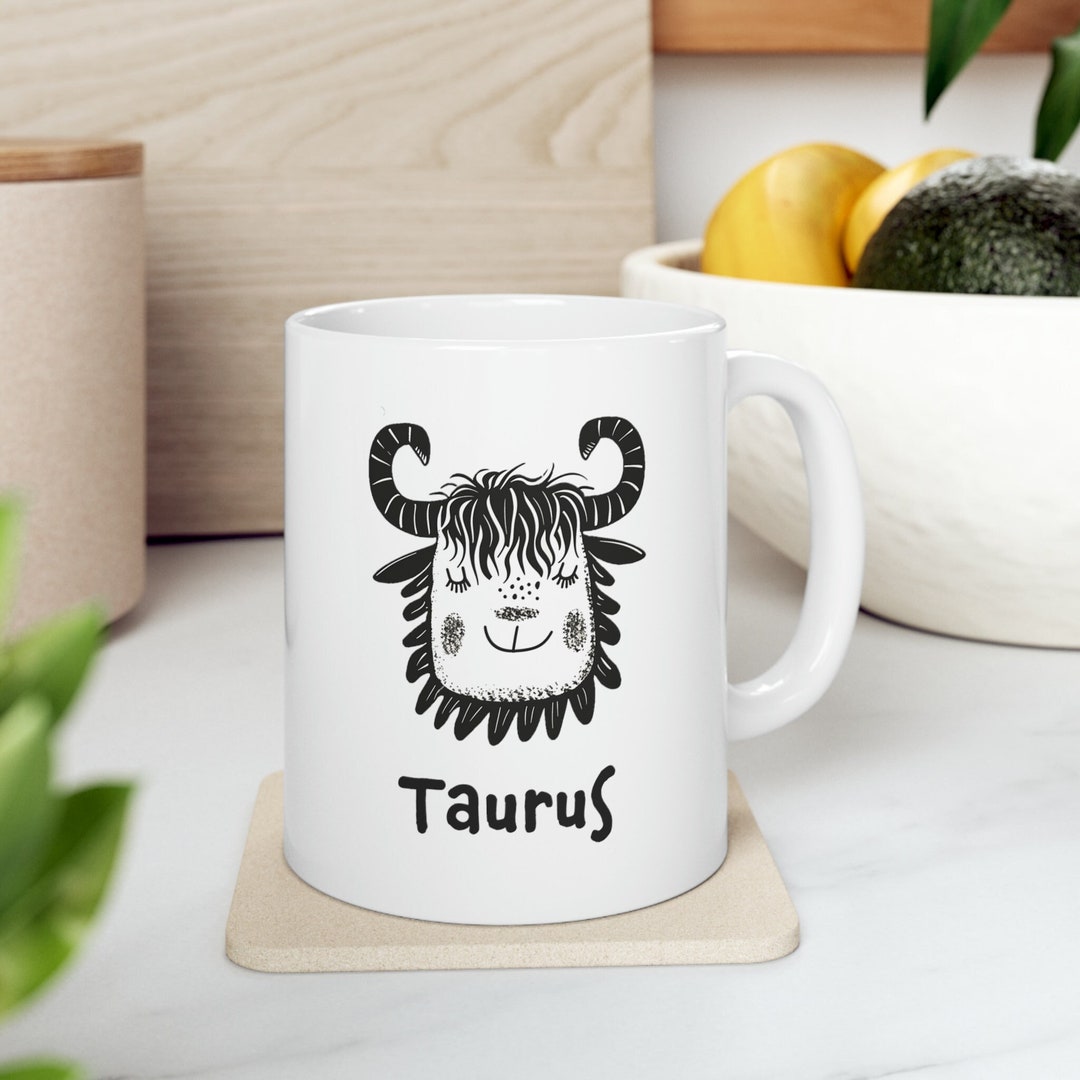Taurus Mug, Mug, Coffee Cup, Zodiac, Zodiac Mug, Mugs for Him, Mugs for ...