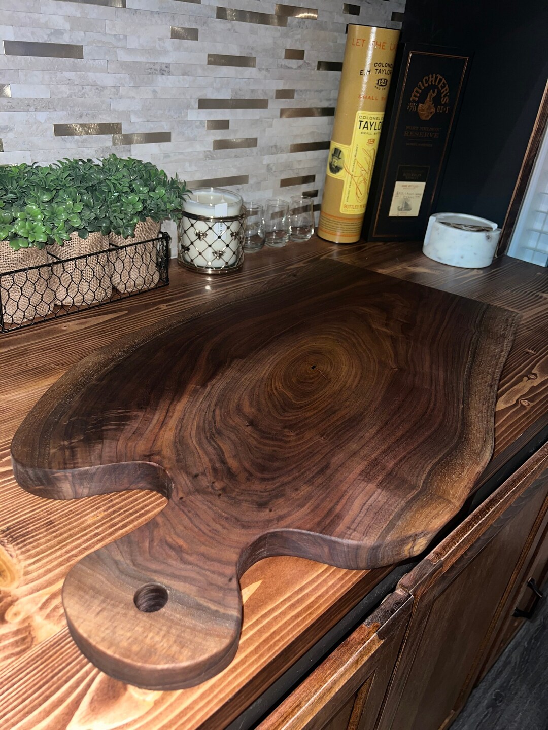 Live Edge Walnut Charcuterie Board - Etsy