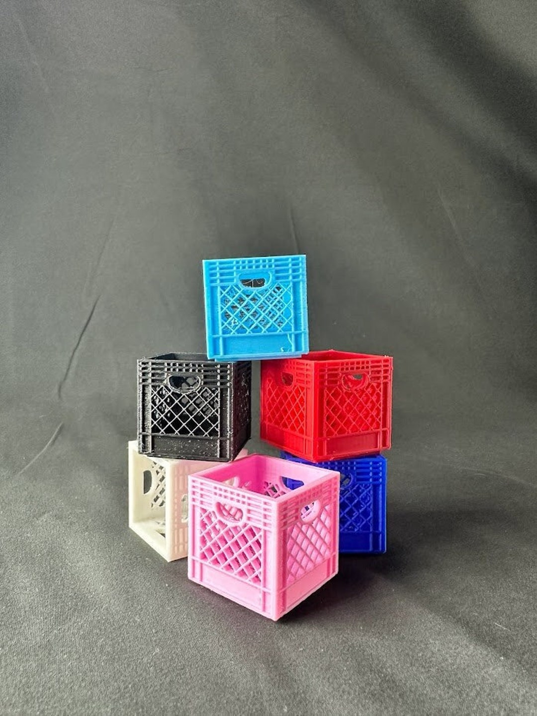 Stackable Mini Milk Crates - Etsy