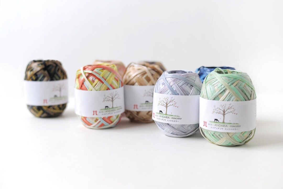 Eco-andaria Mix Colors (9 Colors, Hamanaka, Japanese Yarn) - Etsy