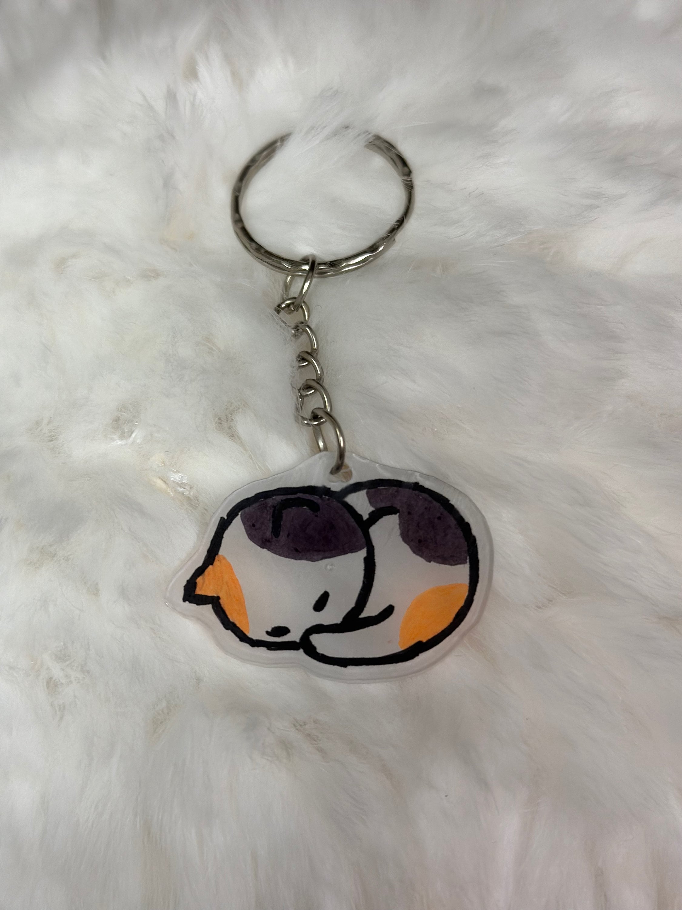 Customizable Cute Kitten Small Keychain - Etsy