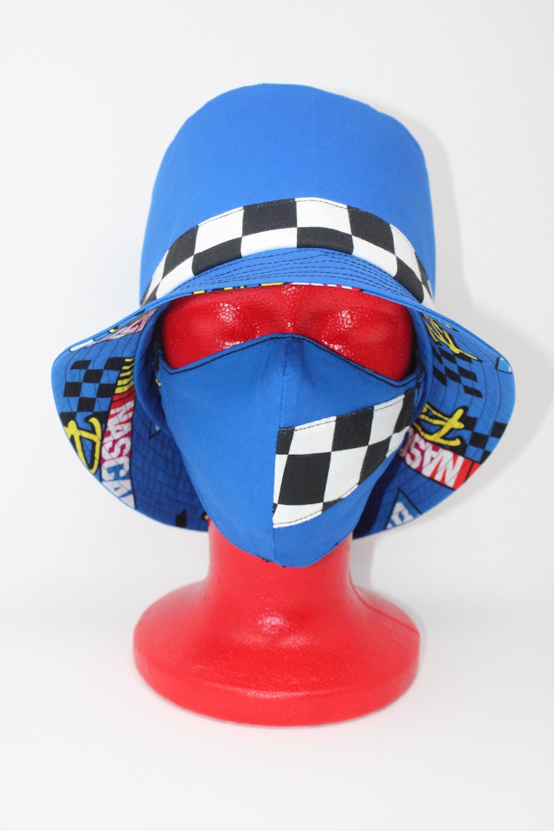 NASCAR Reversible Bucket Hat and Mask (unisex) - Etsy