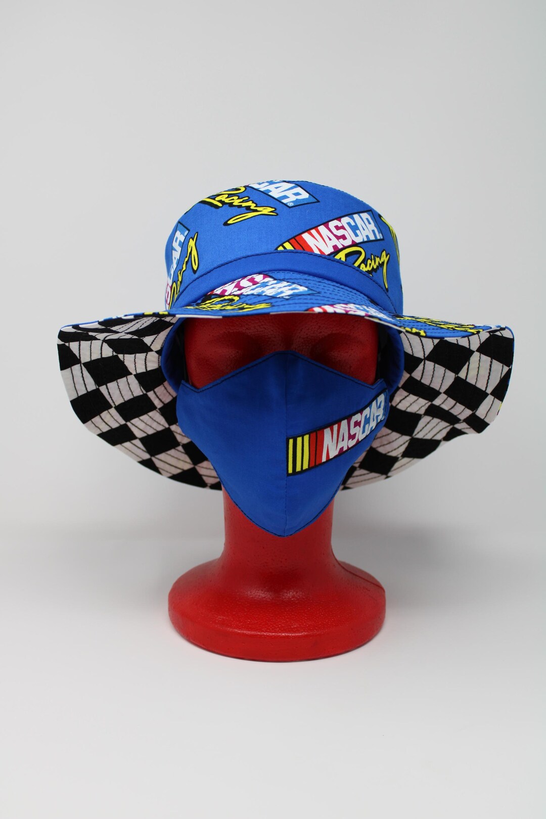 NASCAR Wide Brim Bucket Hat and Mask (unisex) - Etsy