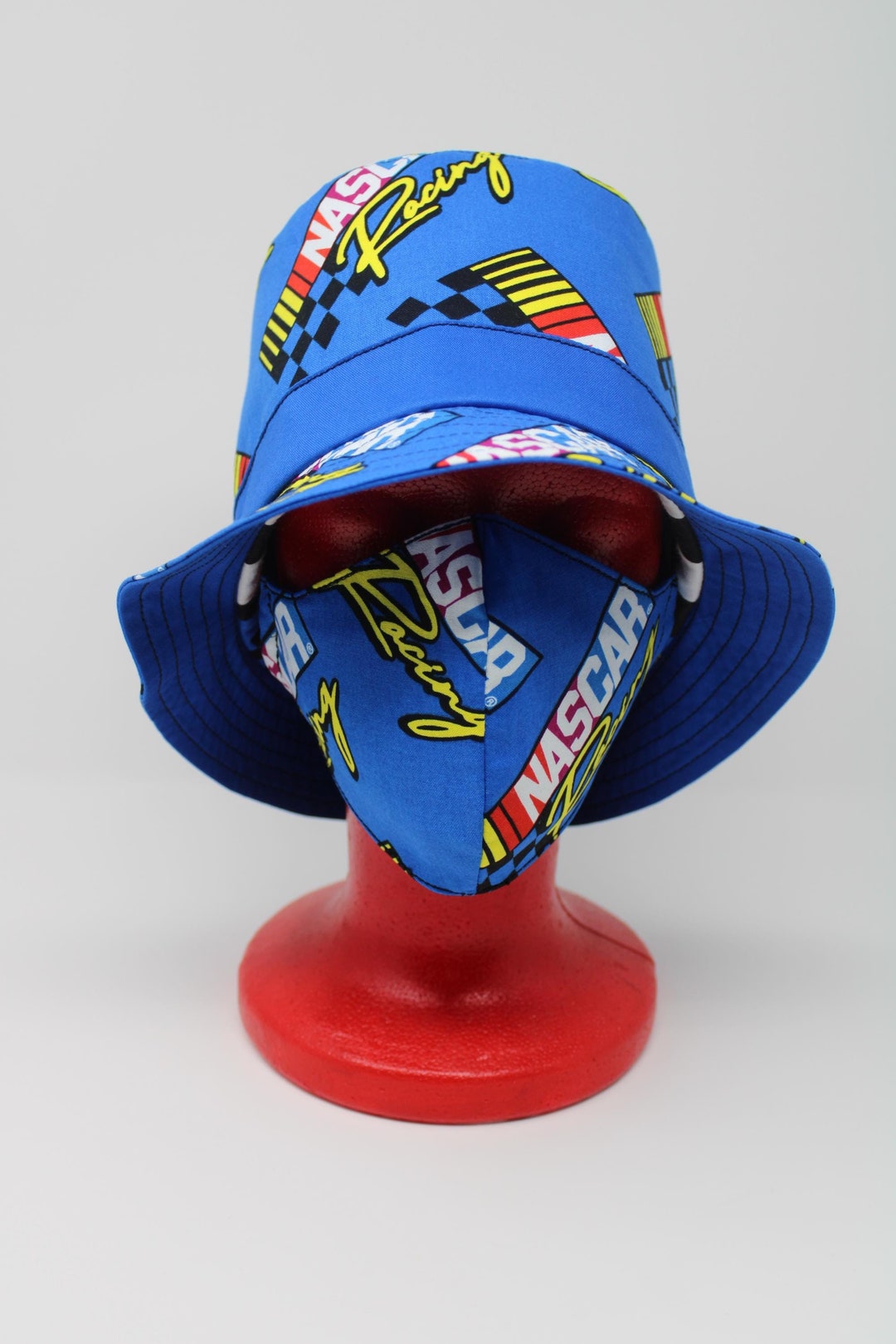 NASCAR Reversible Bucket Hat and Mask (unisex) - Etsy