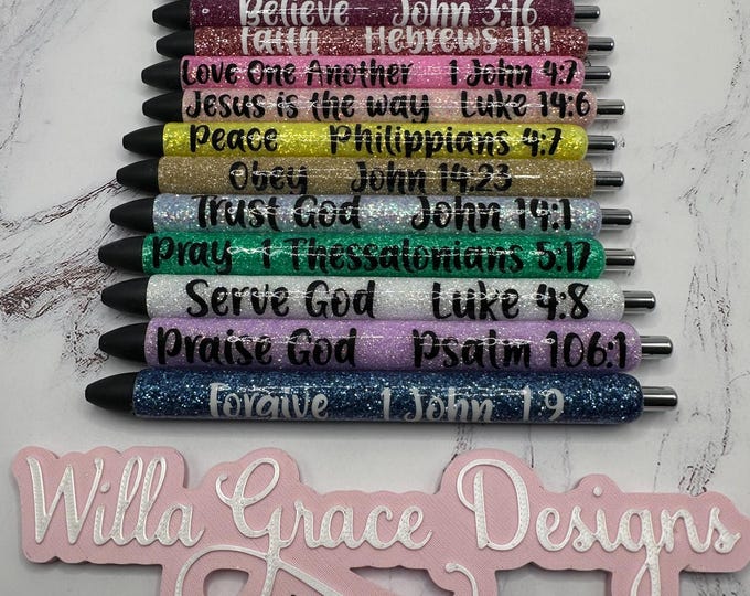 Scripture Pens - Etsy