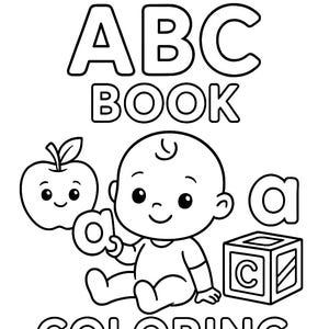 Printable ABC Coloring Book for Kids | Preschool Educational Activity ...