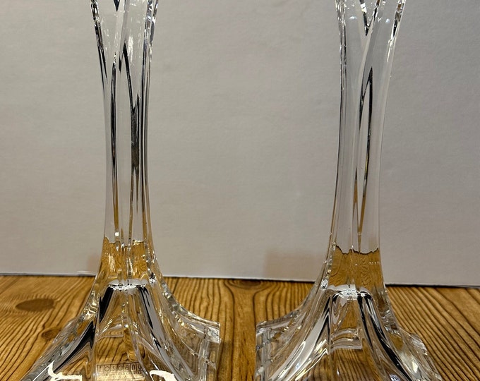 Pair of 10 Tall Toscany 24% Lead Crystal Candlestick Holders - Etsy