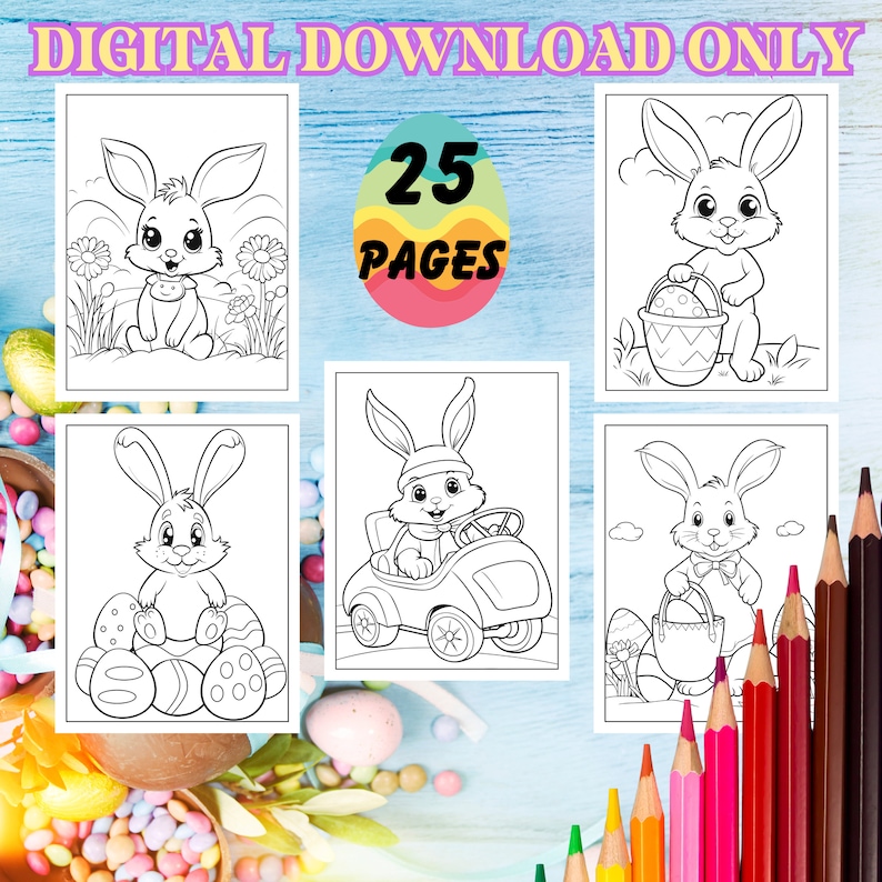 Easter Coloring Pages, 25 Printable Easter Coloring Pages, Easter ...