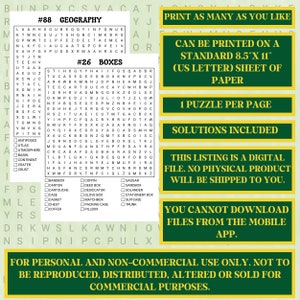 100 Word Search Puzzles (themed) Vol 2 | 100 Printable Pages for Kids ...