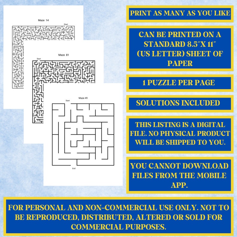 500 Rectangular Maze Puzzles for Kids and Adults | Printable Pages ...