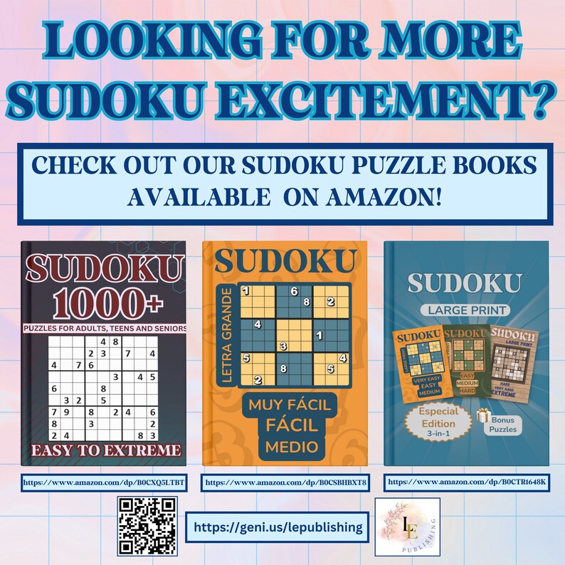 300 Sudoku Puzzles - 100 Easy - 100 Medium - 100 Hard - 6 per Page ...