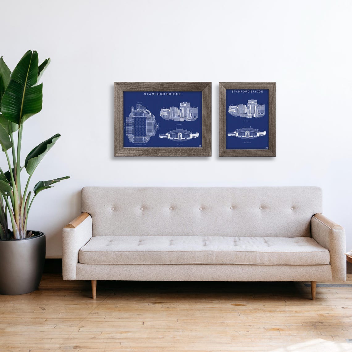 Chelsea FC Poster Gift | the Bridge Football Stadium Print | Chelsea ...