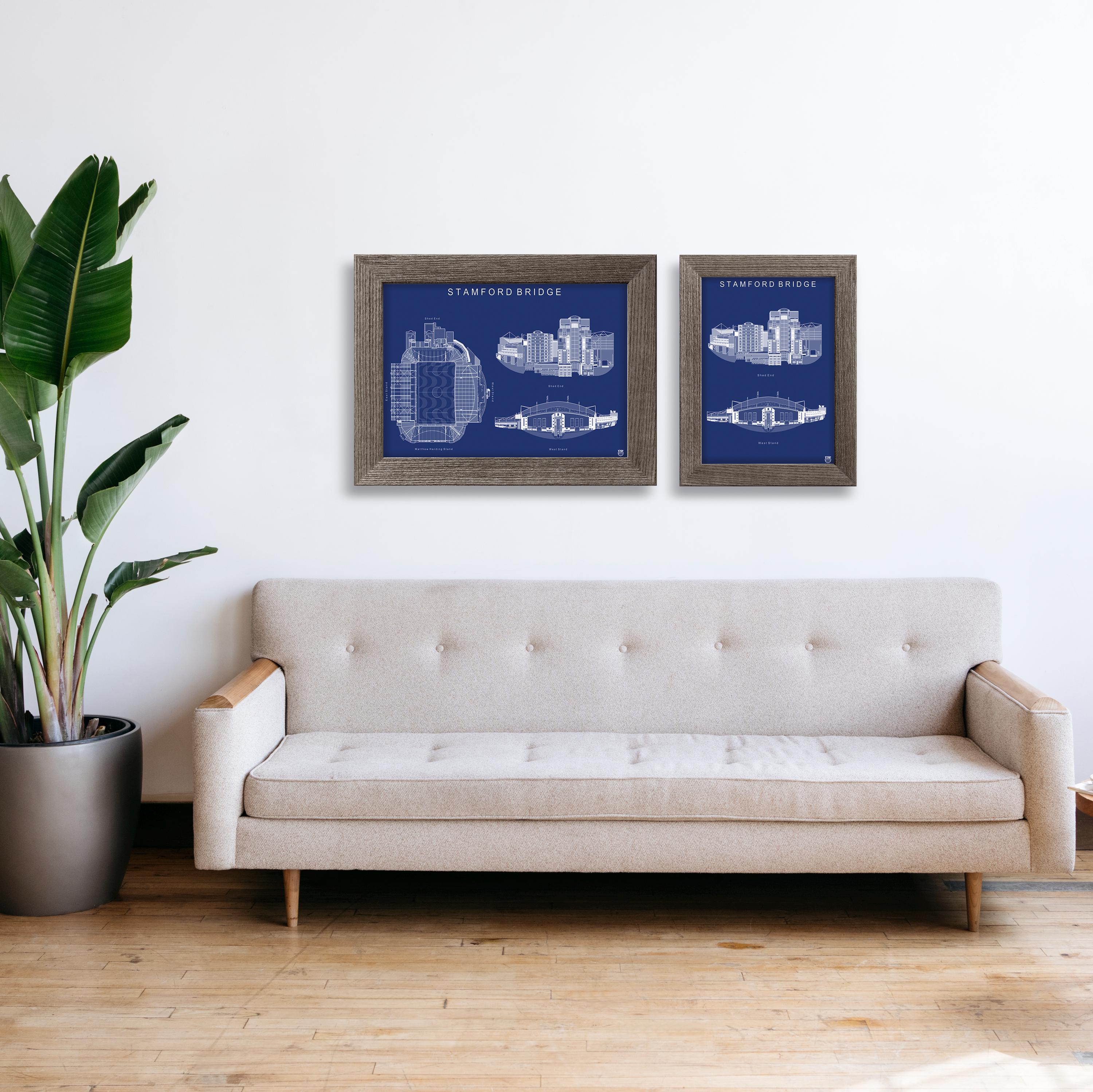 Chelsea FC Poster Gift | the Bridge Football Stadium Print | Chelsea ...