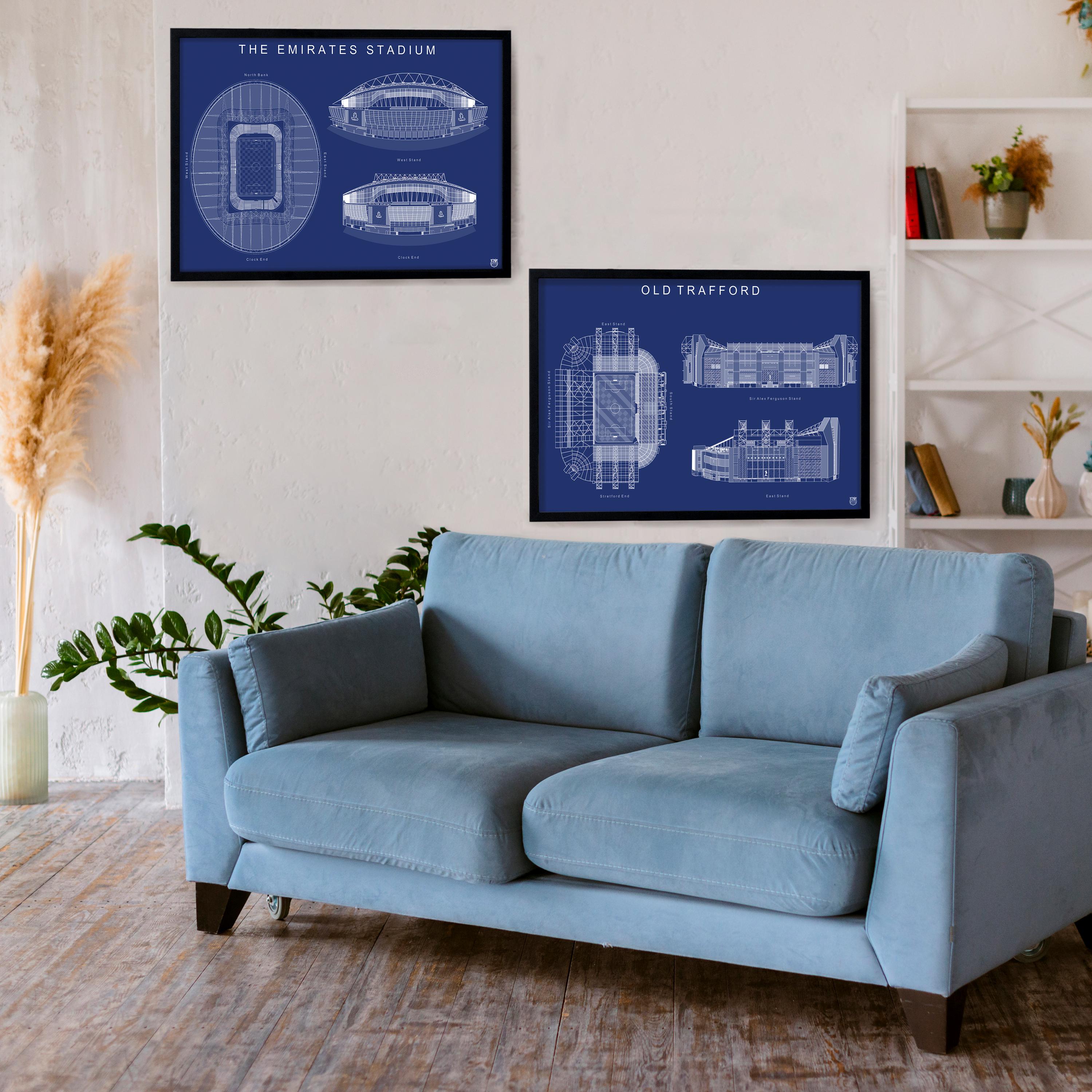 Chelsea FC Poster Gift | the Bridge Football Stadium Print | Chelsea ...