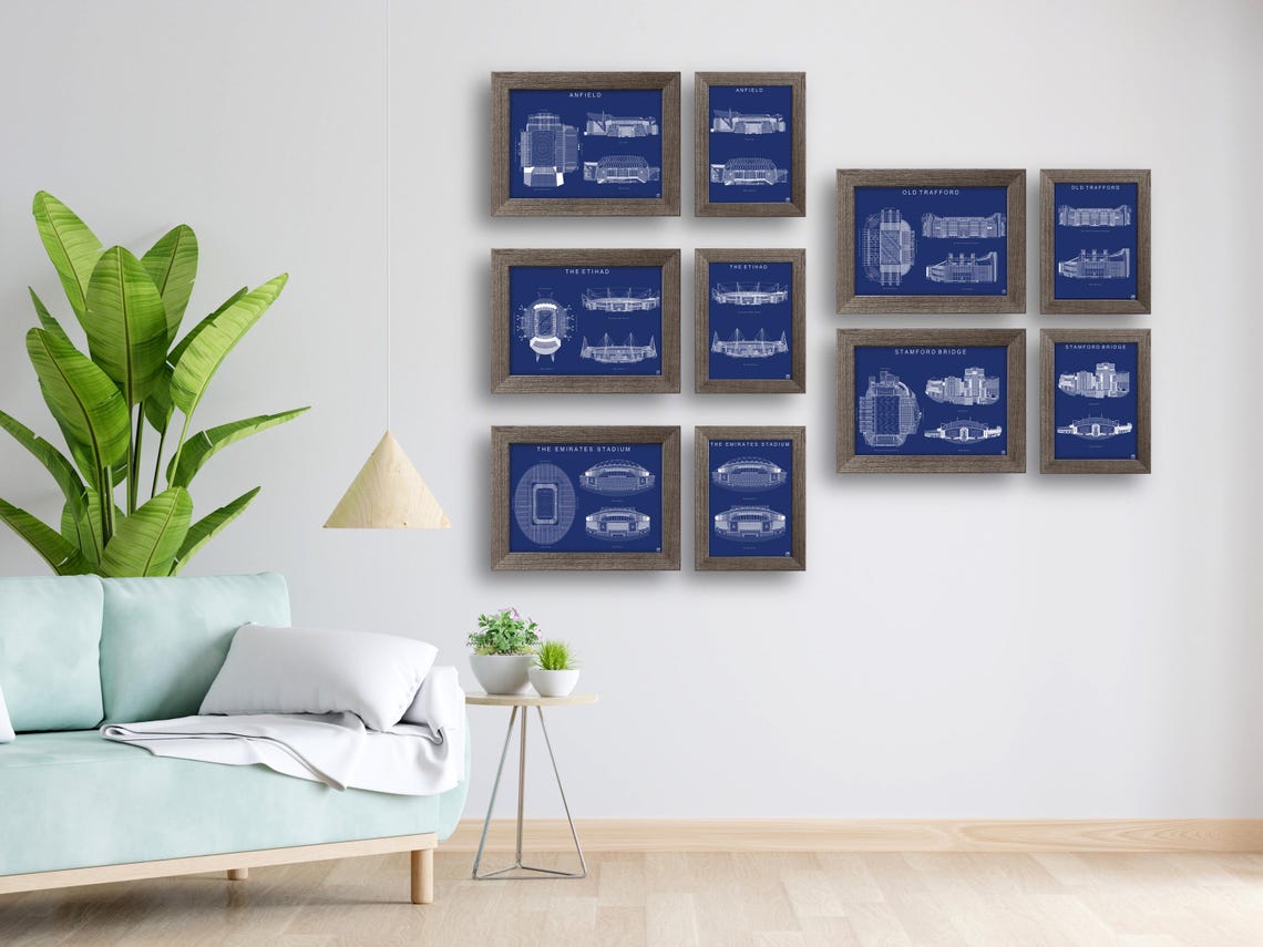 Chelsea FC Poster Gift | the Bridge Football Stadium Print | Chelsea ...