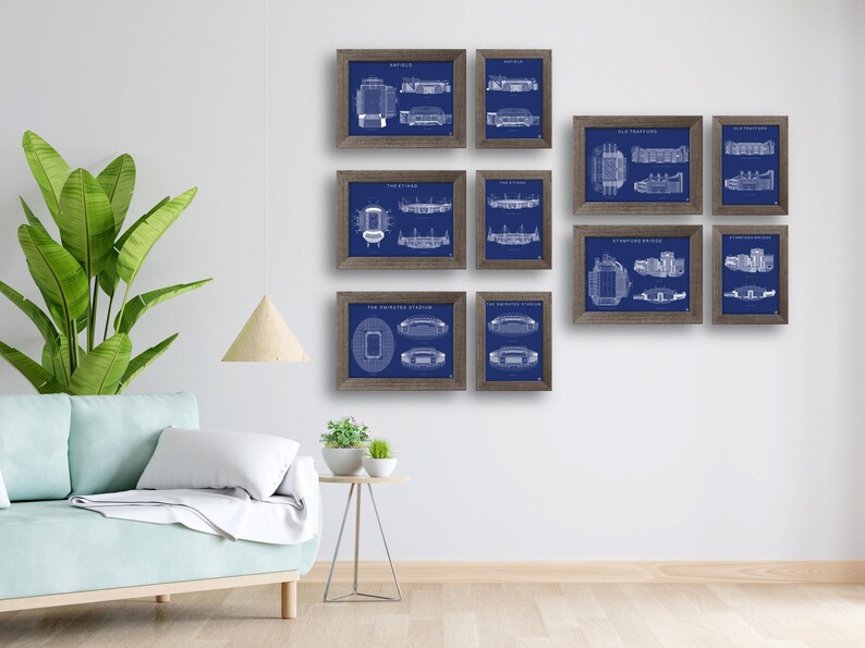 Chelsea FC Poster Gift | the Bridge Football Stadium Print | Chelsea ...