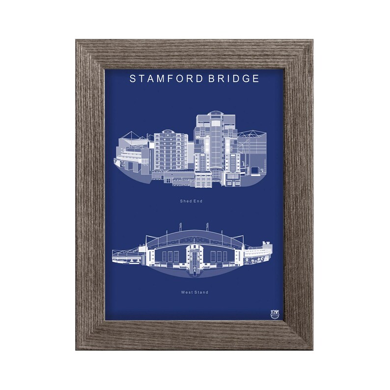 Chelsea FC Poster Gift | the Bridge Football Stadium Print | Chelsea ...